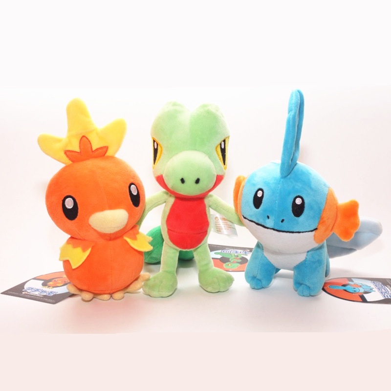 Mudkip Torchic Treecko ตุ ๊ กตาตุ ๊ กตาใหม ่ Pokemon Center ตุ ๊ กตายัด ...