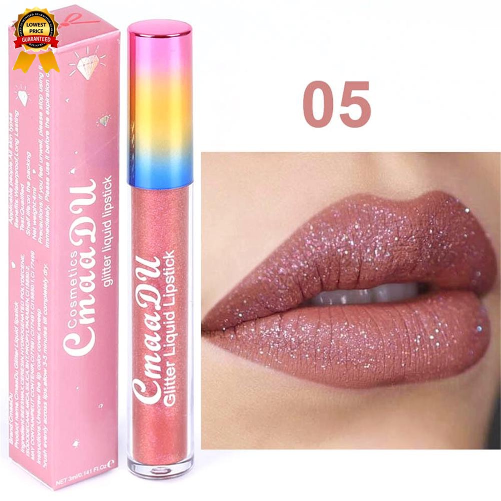 Cmaadu ลิปกลอส เนื้อแมตต์ กลิตเตอร์ เมทัลลิก | Shopee Thailand