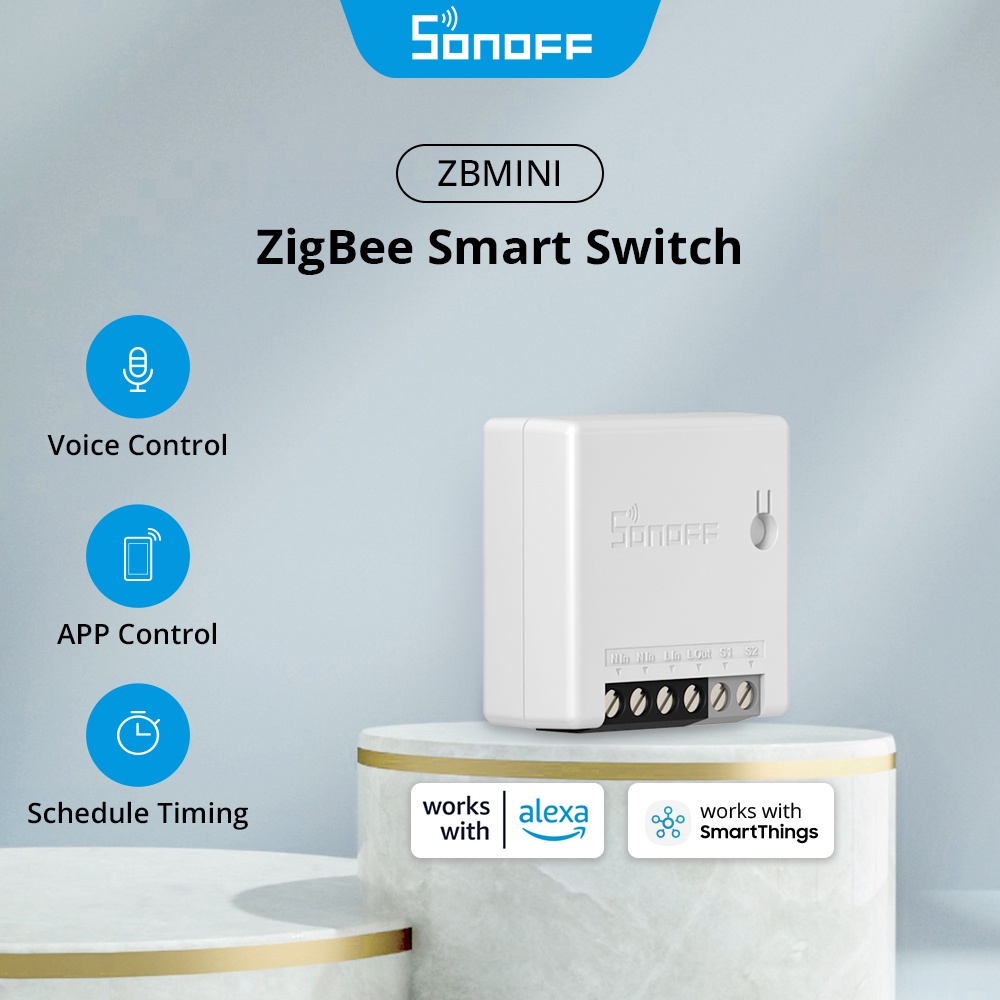 Sonoff ZBMINI Zigbee 3.0 Two Way สวิตช์ไฟอัจฉริยะ Zigbee เชื่อมต่อ ...
