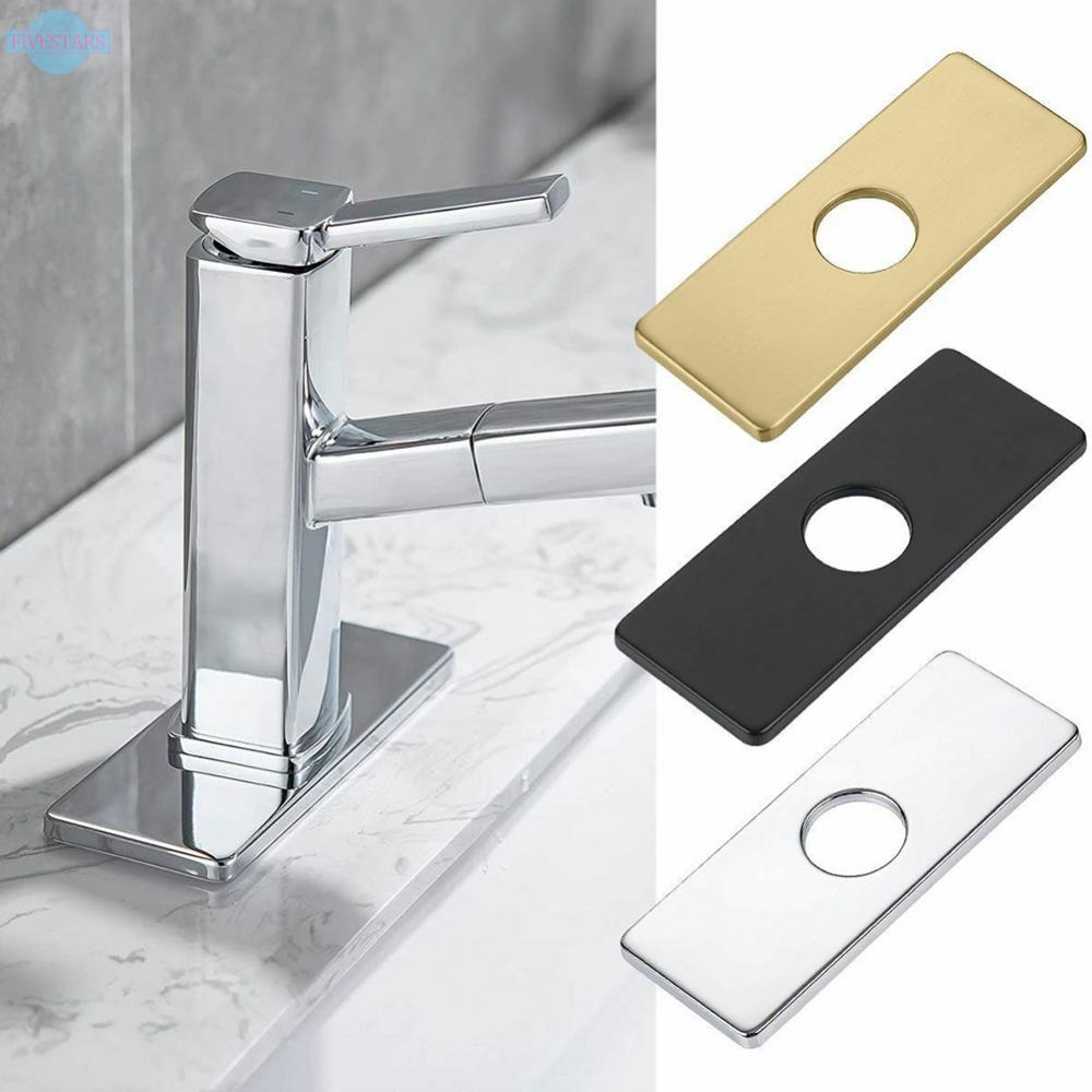 ⭐ Hot Sale ⭐Faucet Plate Hole Tap Cover Deck Plate 304 Stainless Steel ...