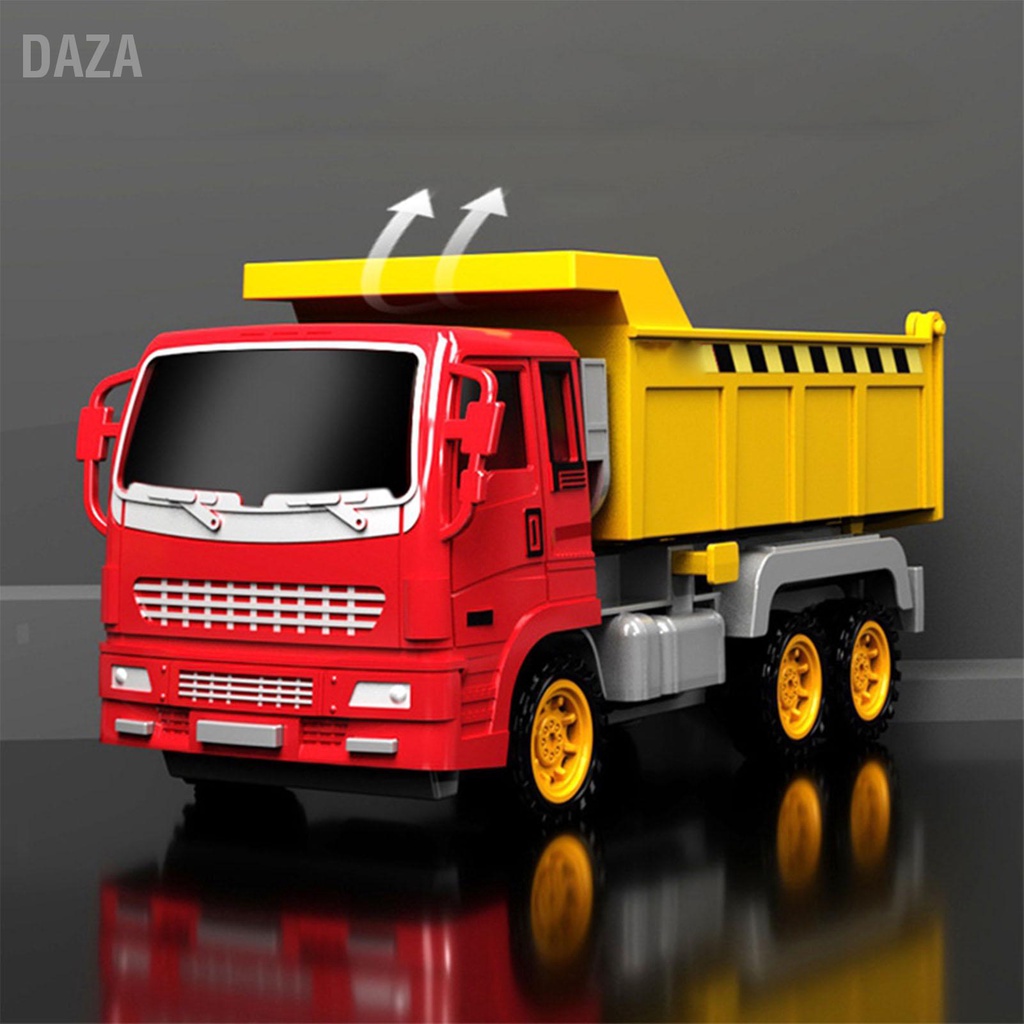 DAZA รถบรรทุกของเล่นวิศวกรรมชุดรถขุดพลาสติกเหมือนจริงของเล่นรถก่อสร้าง ...