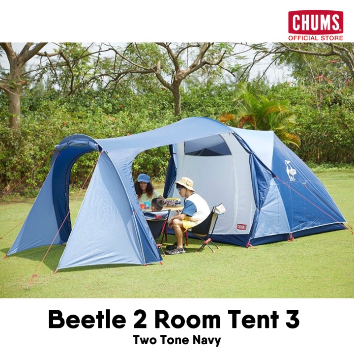 Beetle 2 Room Tent 3 / CHUMS เต็นท์ญี่ปุ่น ผ้า Polyester Taffeta นอน 3 คน เต็นท์สนาม พับได้ ...