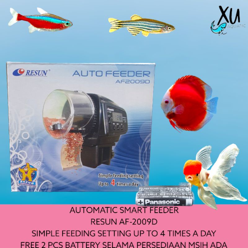Resun AF-2009D เครื่องให้อาหารปลา ตั้งเวลาอัตโนมัติ AF 2009D | Shopee ...
