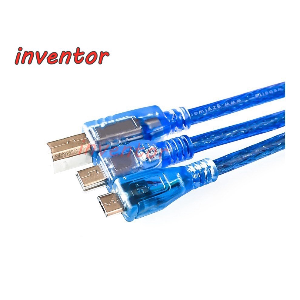 สายเคเบิล Usb 30 ซม สําหรับ Uno R3 Nano Mega 2560 Leonardo Pro Micro Due สีฟ้า 0 3 ม Shopee