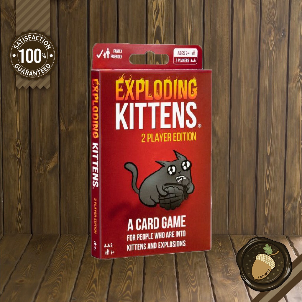 Exploding Kittens: 2 Player Edition Board Game บอร์ดเกม | Shopee Thailand