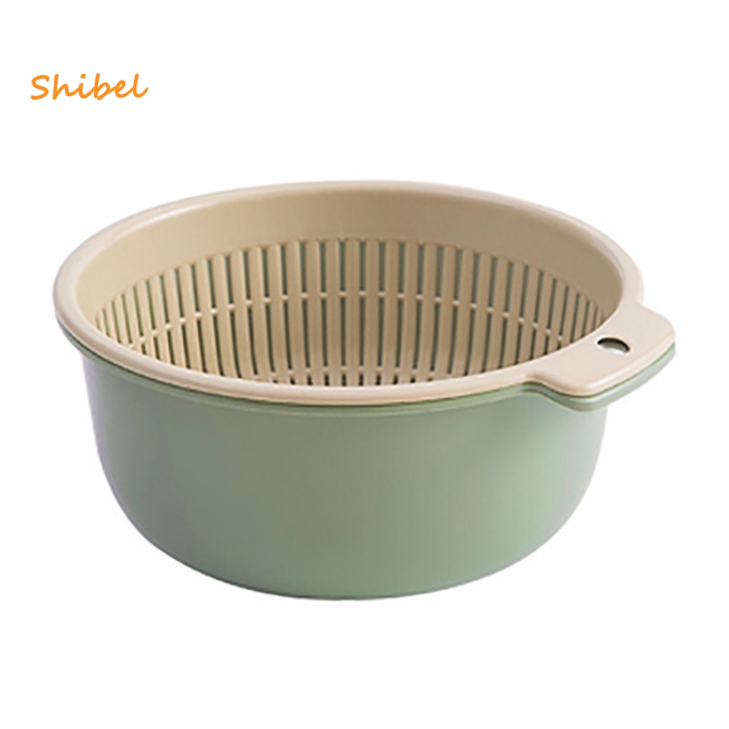Shibel กระชอนกรองผัก แบบสองชั้น 3 สี สําหรับบ้าน 2 In 1 2 ชิ้น ต่อชุด ...