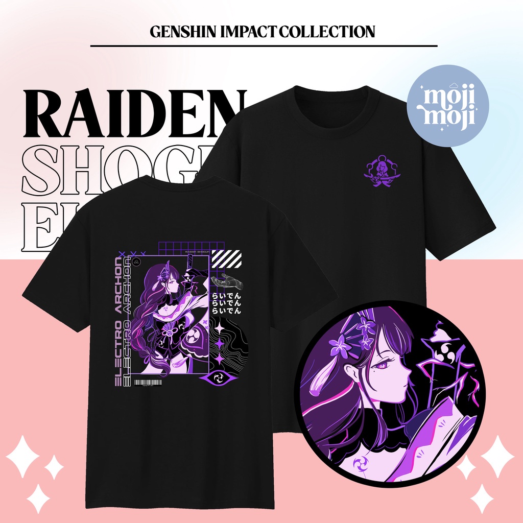 tshirt GENSHIN IMPACT - Raiden Shogun Ei Shirt in Black/Khaki_03(S-5XL ...