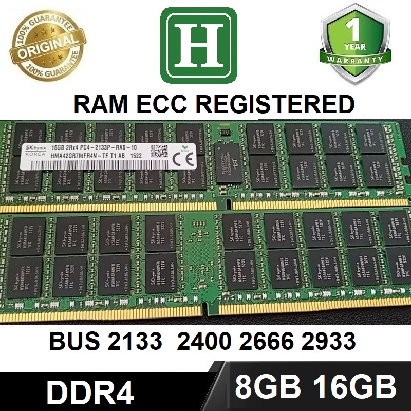 Ram Server DDR4 8GB, 16GB ECC REG bus 2933, 2666, 2400 หรือ 2133 ถอด ...