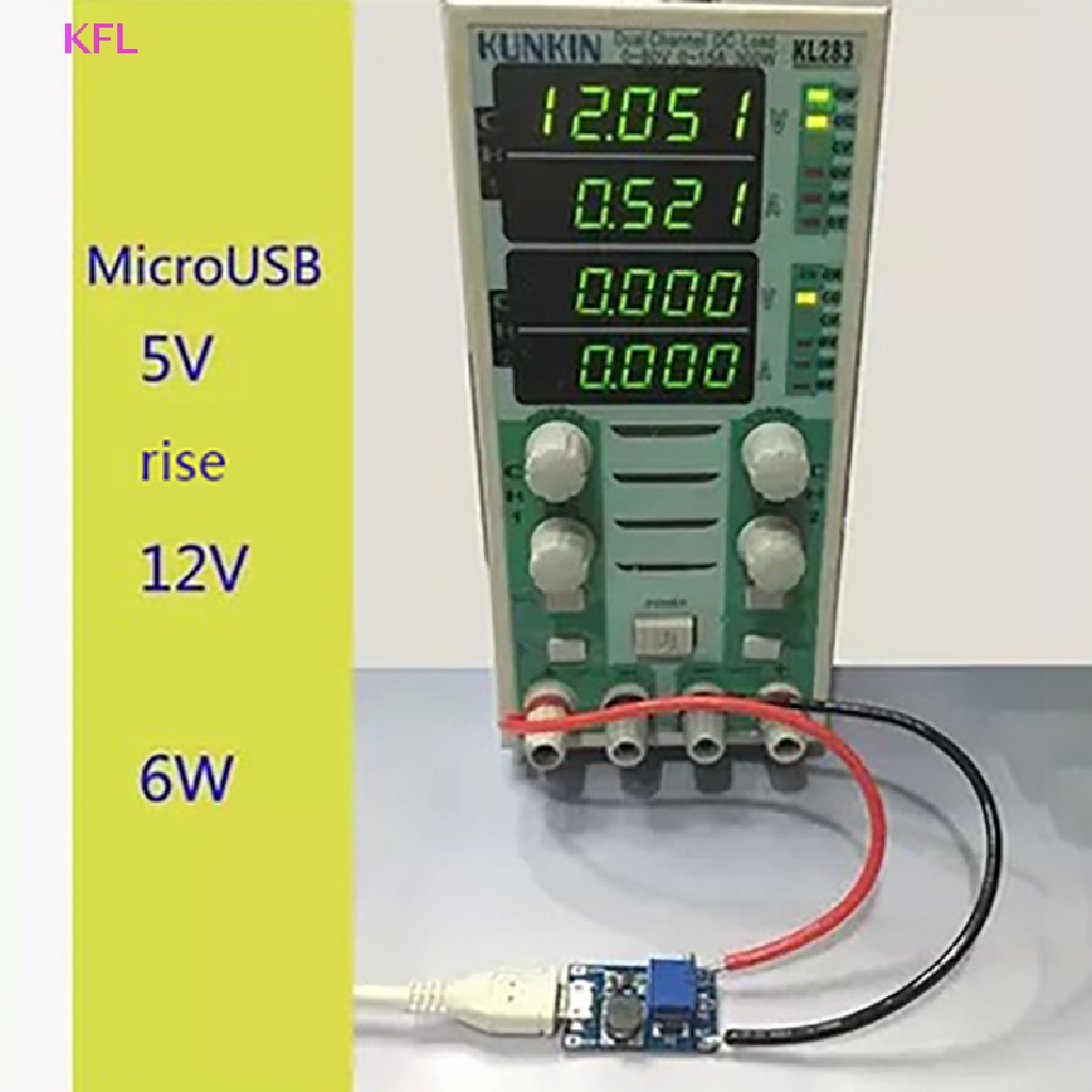 (KFL) โมดูลบูสท์สเต็ปอัพ DC-DC 2A ปรับได้ พร้อม MICRO USB 2V-24V เป็น ...