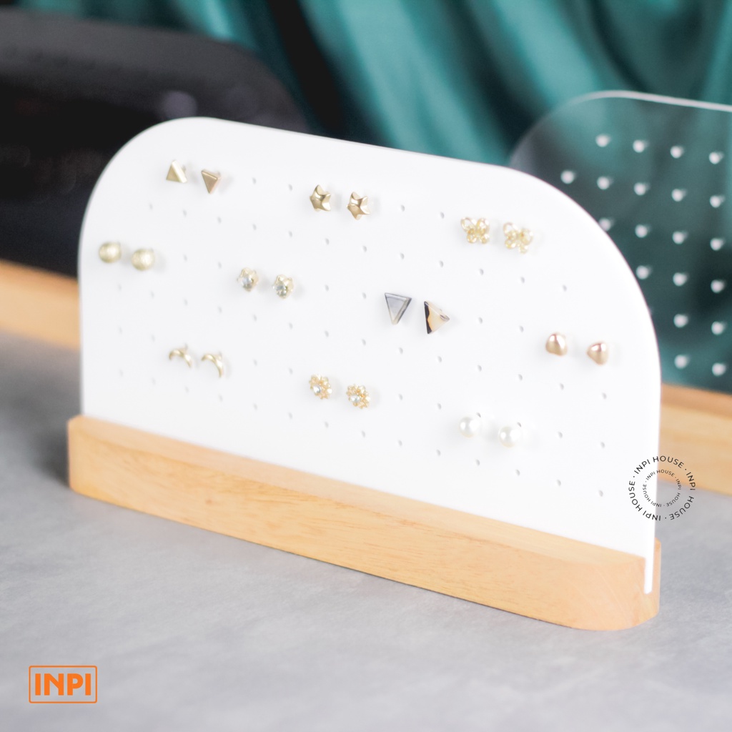 อะคริลิคต่างหูจอแสดงผล Hole Holder Pin ต่างหู Stud Display - INPI House ...