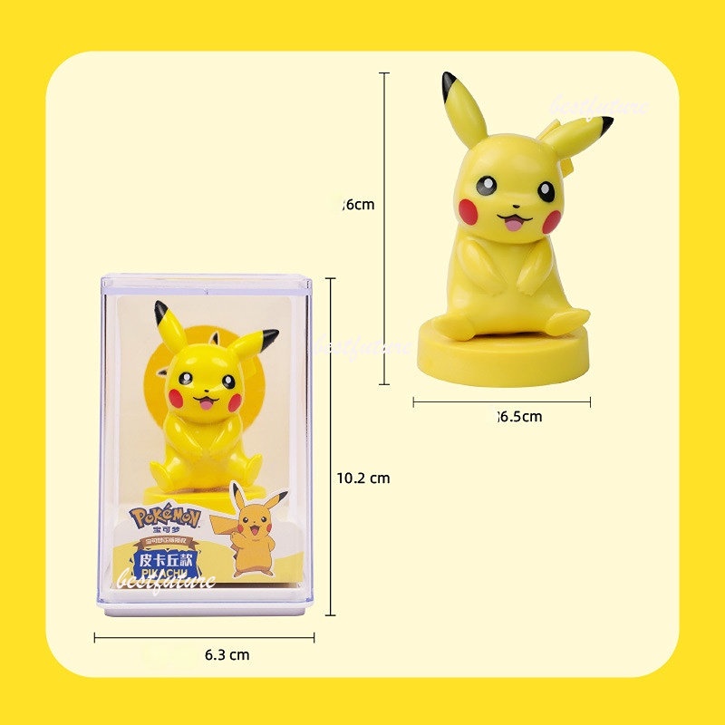 ตุ๊กตาฟิกเกอร์ Pokemon Pikachu Cubone Psyduck Eevee Slowpoke Jigglypuff ...