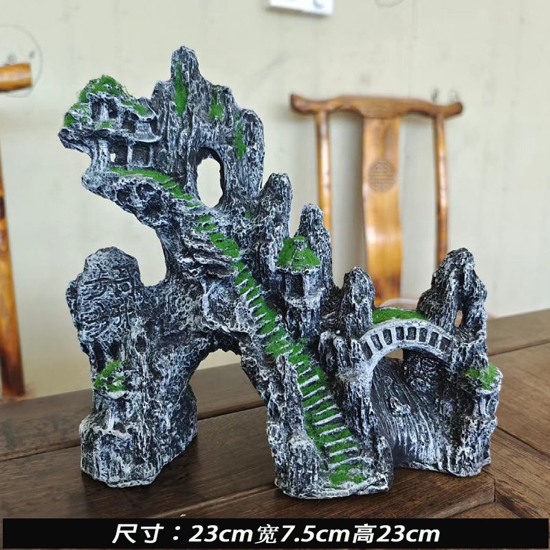 ตู้ปลาจําลองหินประดับภูมิทัศน์บ้านซ่อนหินชุดแพคเกจพิพิธภัณฑ์สัตว์น้ํา ...