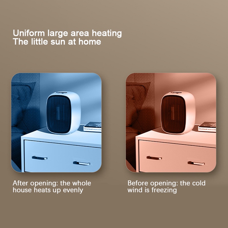 เครื่องทําความร้อนเซรามิก T1H 500W PTC ขนาดเล็ก ประหยัดพลังงาน สําหรับ ...