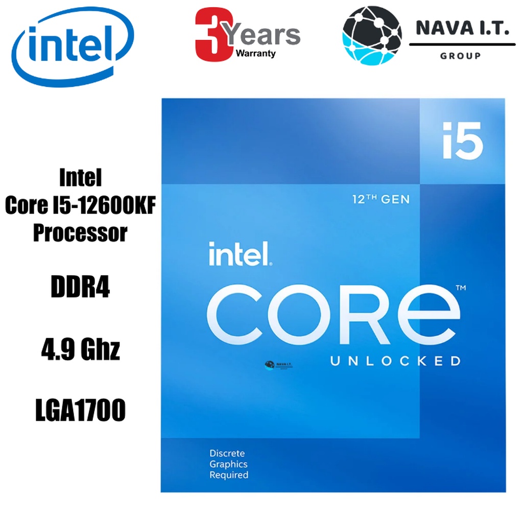 ⚡️กรุงเทพฯด่วน1ชั่วโมง⚡️ INTEL CORE I5-12600KF CPU(ซีพียู) LGA1700 ...