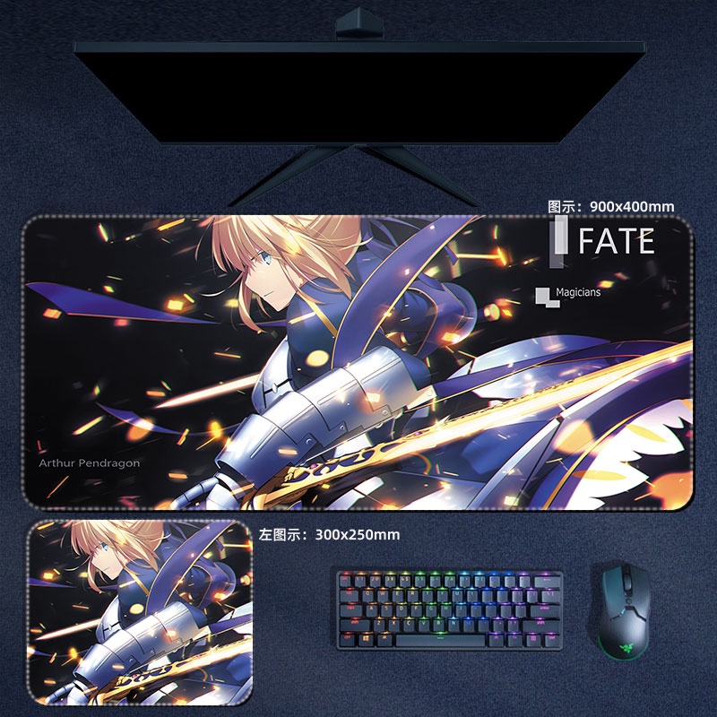Fate mouse pad Tohsaka Rin FGO keyboard pad Ishtar new Altria Pendragon ...