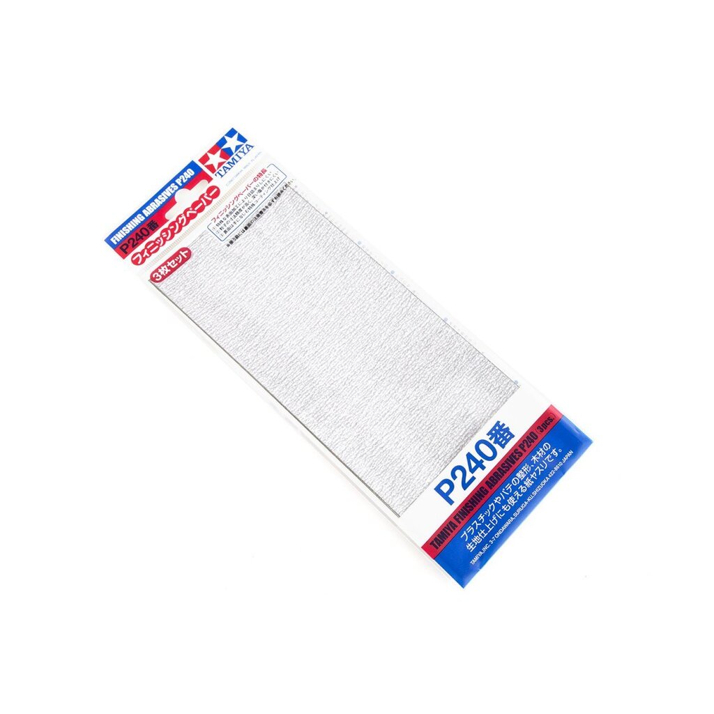 TAMIYA 87093 FINISHING ABRASIVES P240 3 PCS PIECE SANDPAPER SAND PAPER ...