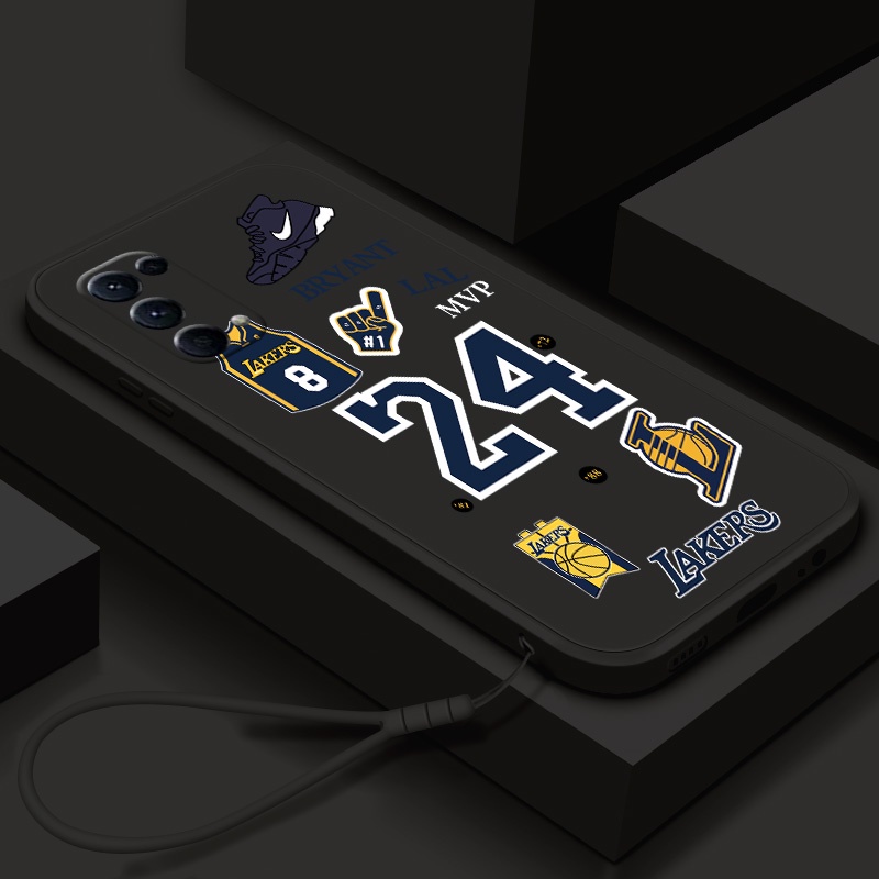 ปลอก Oppo Reno 5 6 Pro 7 6z 7z 5g Nba Lakers Kobe เคสโทรศัพท์กันกระแทก