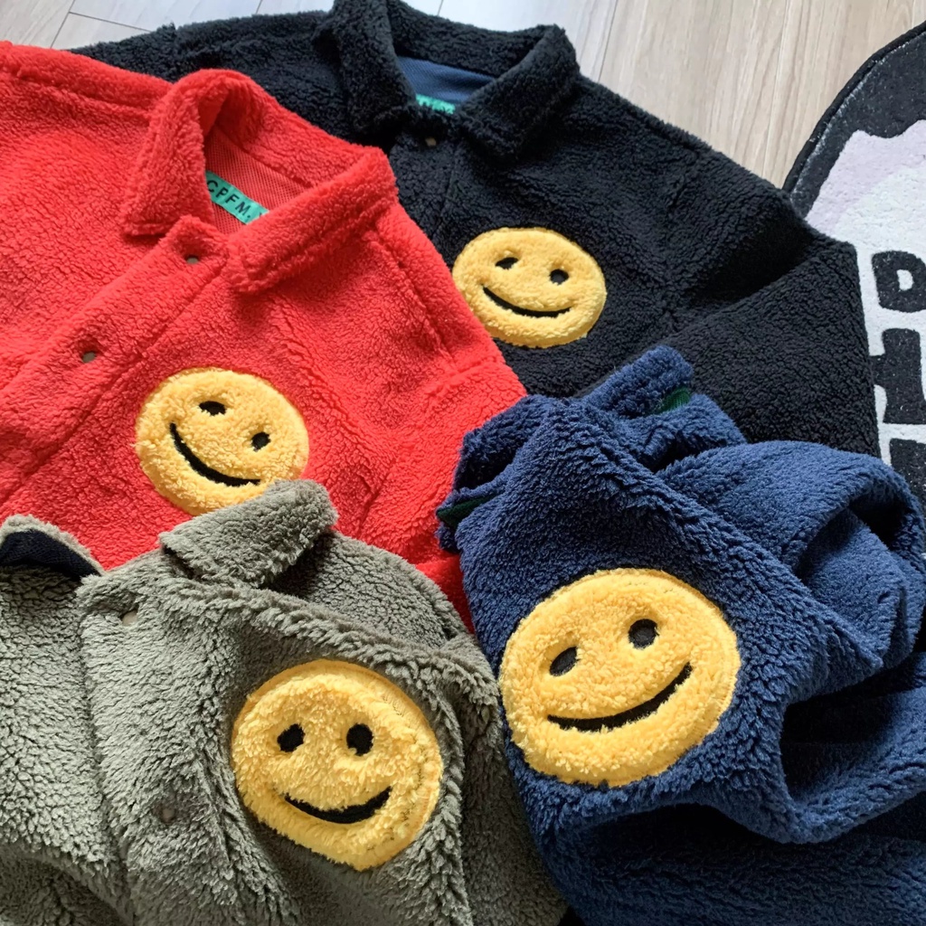 Human Made X Cpfm Co-Branded Coat Yellow Smiley Logo Design Polar ...
