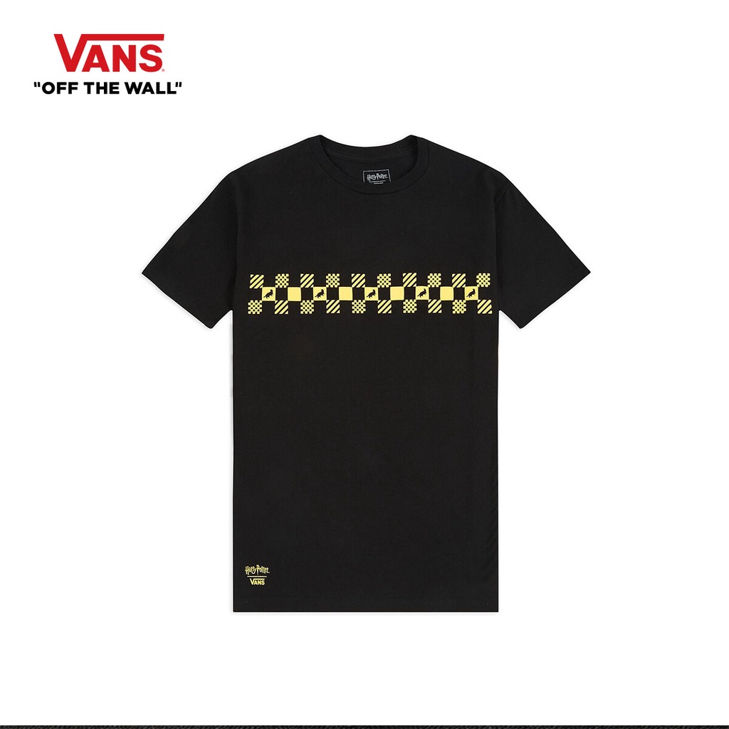 HH VANS HARRY POTTER HUFFLEPUFF SS เสื้อยืดคอกลม ชาย หญิง เสื้อยืดคอกลม ...
