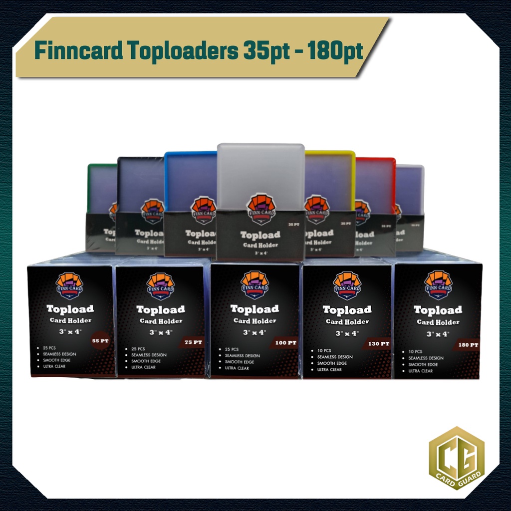 [Card Guard] FinnCard TopLoader Topload 35pt-180pt กรอบใส เคส ท็อปโหลด สำหรับใส่การ์ดสะสม รุ่น ...