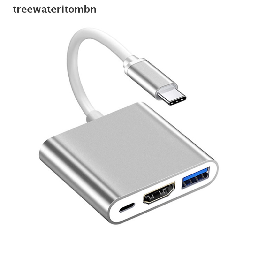 Tt อะแดปเตอร์ฮับ Type-C USB C เป็น HDMI 3 IN 1 4K HDMI USB 3.0 PD mbn | Shopee Thailand