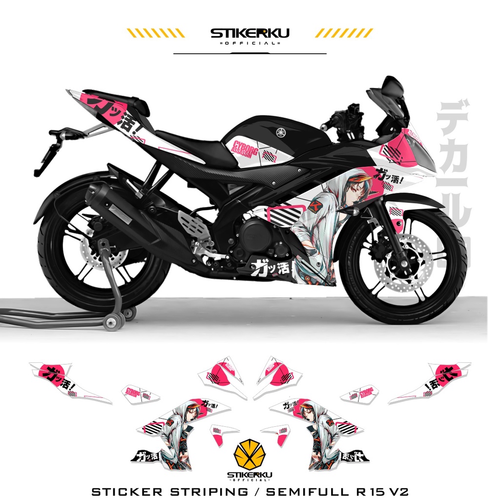 Striping R15 V2 SEMIFULL/R15 V2 MOTIF 8 CYBORG ASSASIN/SEMIFULL R15 V2 ...