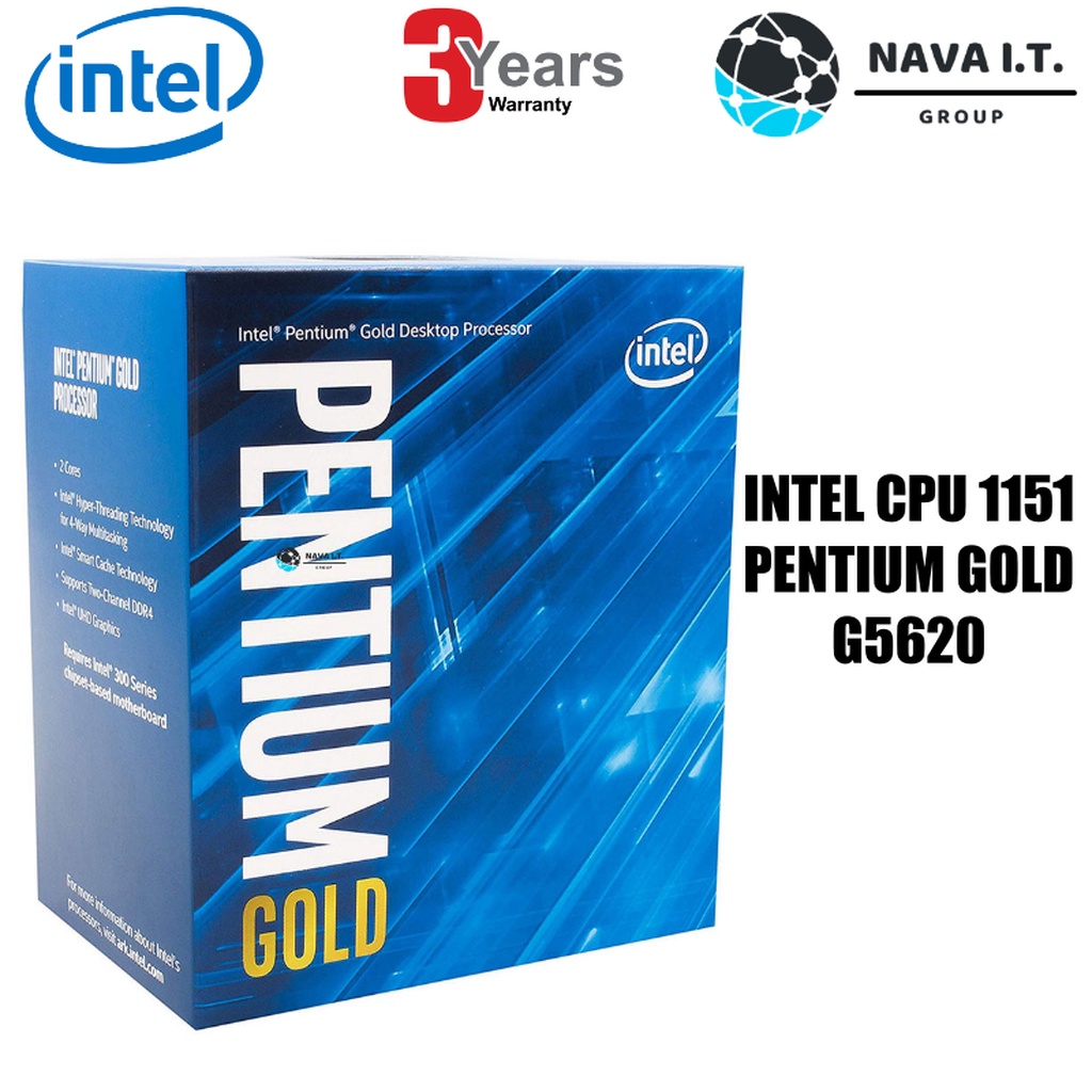 ⚡️กรุงเทพฯด่วน1ชั่วโมง⚡️ INTEL CPU (ซีพียู) 1151 PENTIUM GOLD G5620 รับประกัน 3 ปี | Shopee Thailand