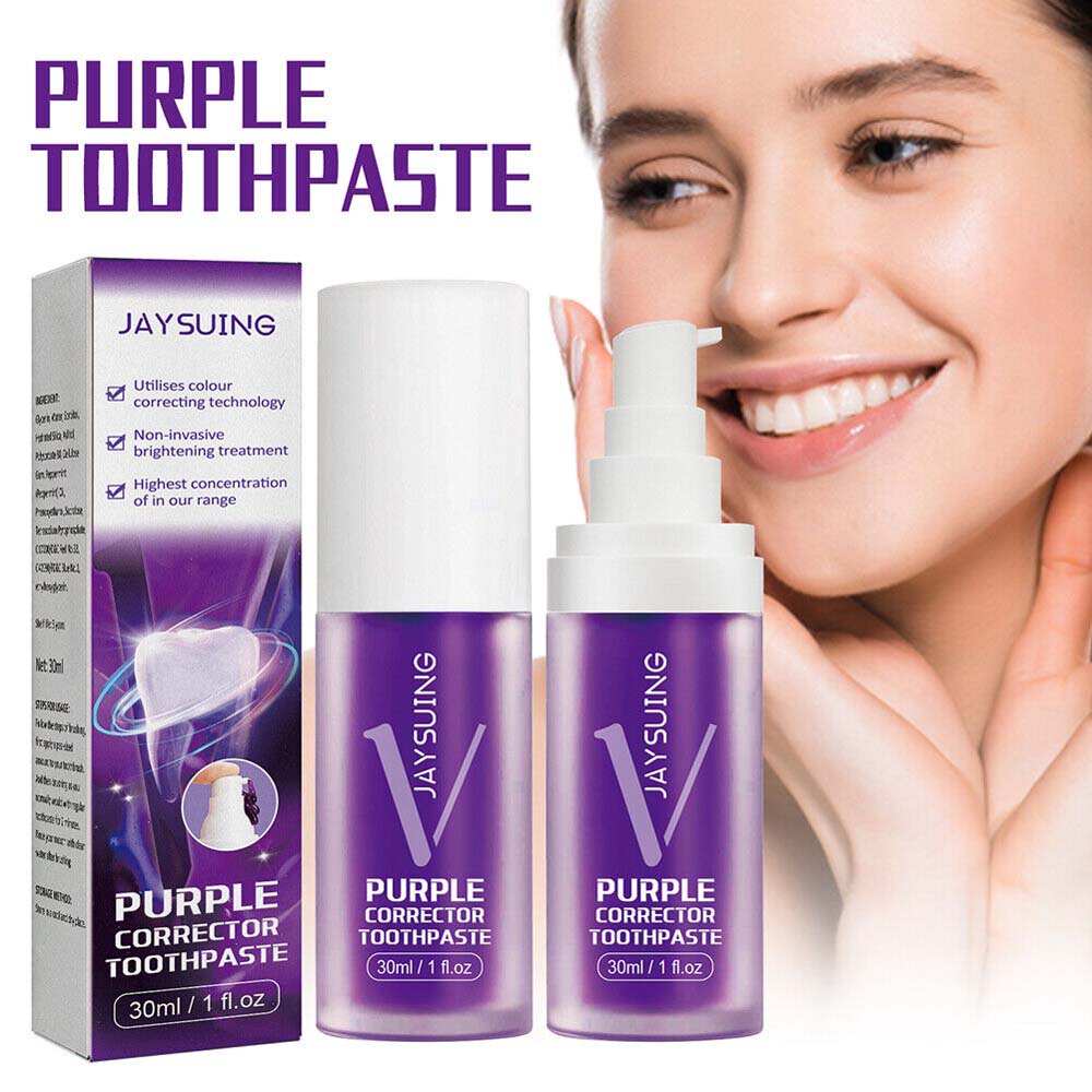 V34 Colour Corrector Purple Teeth Whitening Sensitive Toothpaste Oral ...
