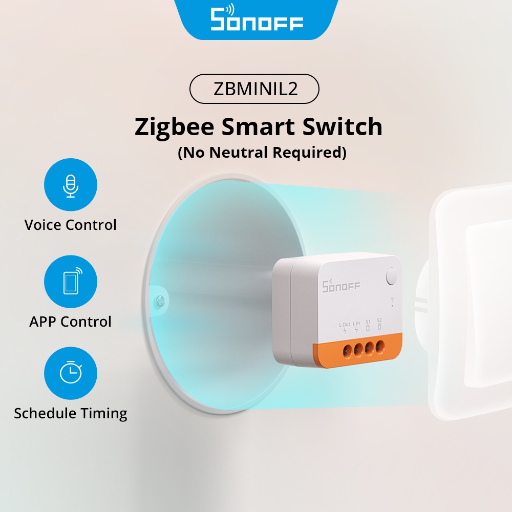 Sonoff ZBMINIL2 Extreme Zigbee Smart Switch ZBMINI L2 (ไม่ต้องใช้เป็น ...