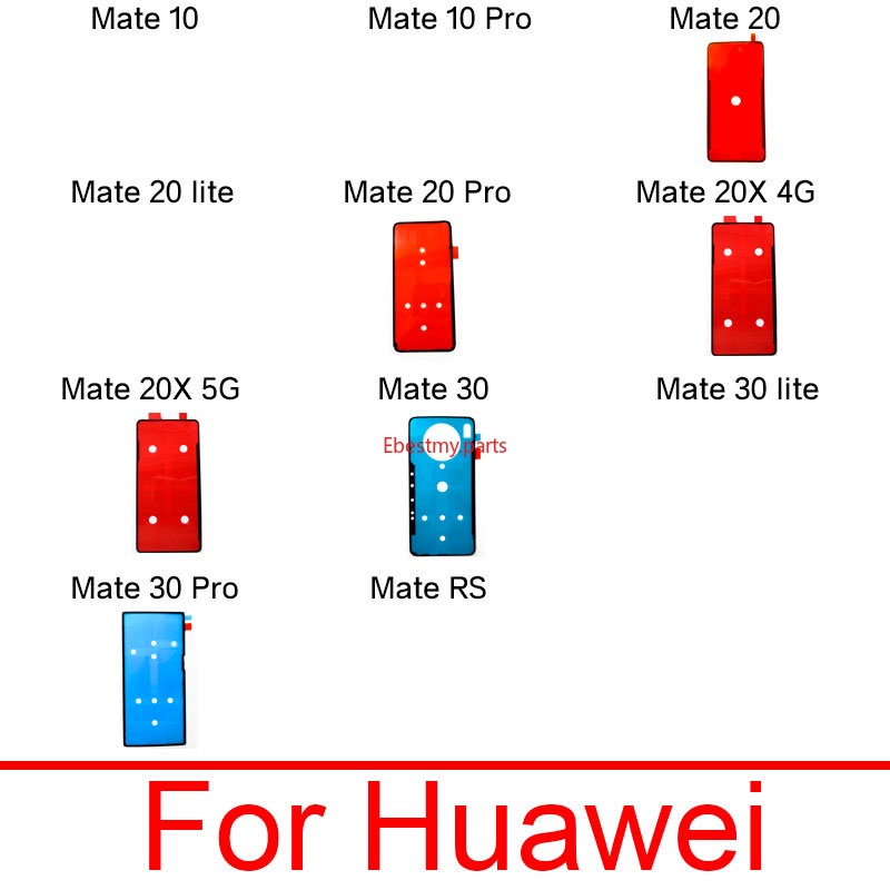 GY- ฝาหลังแบตเตอรี่สติกเกอร์กาวเทปกาวสําหรับ Huawei Mate 10 20 20X 30 RS Lite Pro 4G 5G อะไหล่ ...