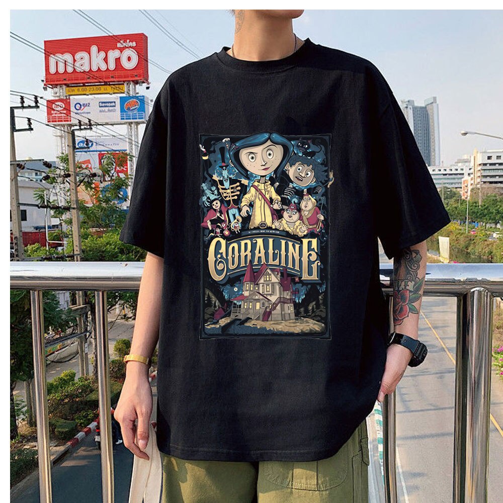Hot all-match คลาสสิกยอดนิยม Coraline Tim Burton Neil Gai Nightmare ...