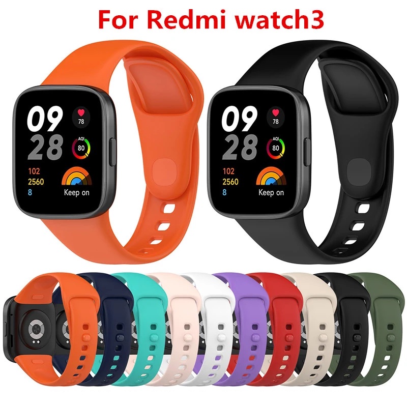 สายนาฬิกาข้อมือซิลิโคน อุปกรณ์เสริม สําหรับ Redmi Watch 3 Xiaomi Redmi3 ... สายนาฬิกาข้อมือซิลิโคน อุปกรณ์เสริม สําหรับ Redmi Watch 3 Xiaomi Redmi3 ...