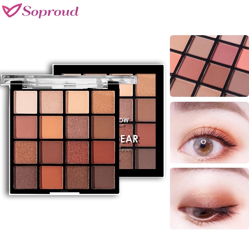 Daisy DEAR พาเลทอายแชโดว์ ชิมเมอร์ เนื้อแมตต์ กันน้ํา ติดทนนาน 16 สี ...