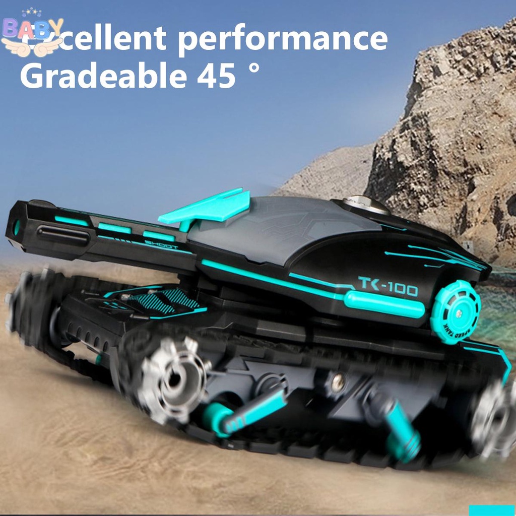 ของเล่นรถถังบังคับ 2.4G 4WD RC Crawler Tank Water Bomb War 360° รถถัง ...