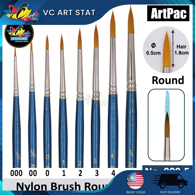 Artpac แปรงไนล่อน แปรงฮาลาล แปรงศิลปิน แปรง Berus Lukis S818 | Shopee ...
