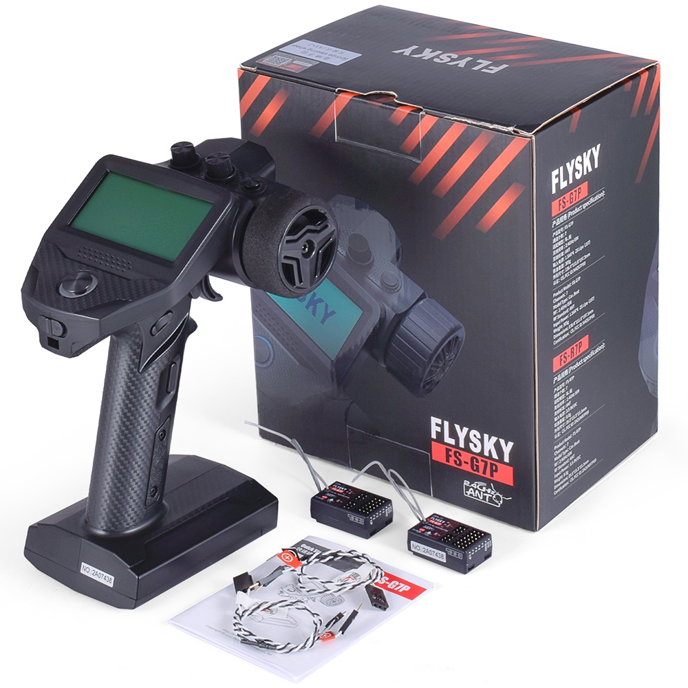 Flysky G7P รีโมตคอนโทรล และตัวรับส่งสัญญาณ R7P FS-R7P 7CH 2.4Ghz สําหรับรถไต่หิน รถบรรทุก เรือ ...