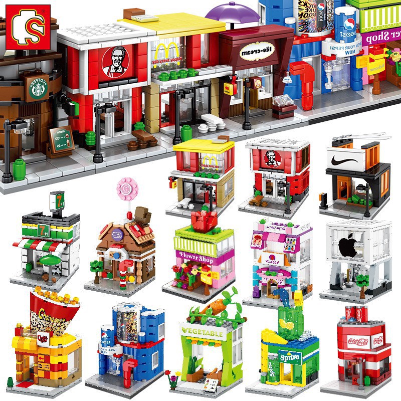 Sembo Mini Street Building Blocks Compatible Lego no original box ...