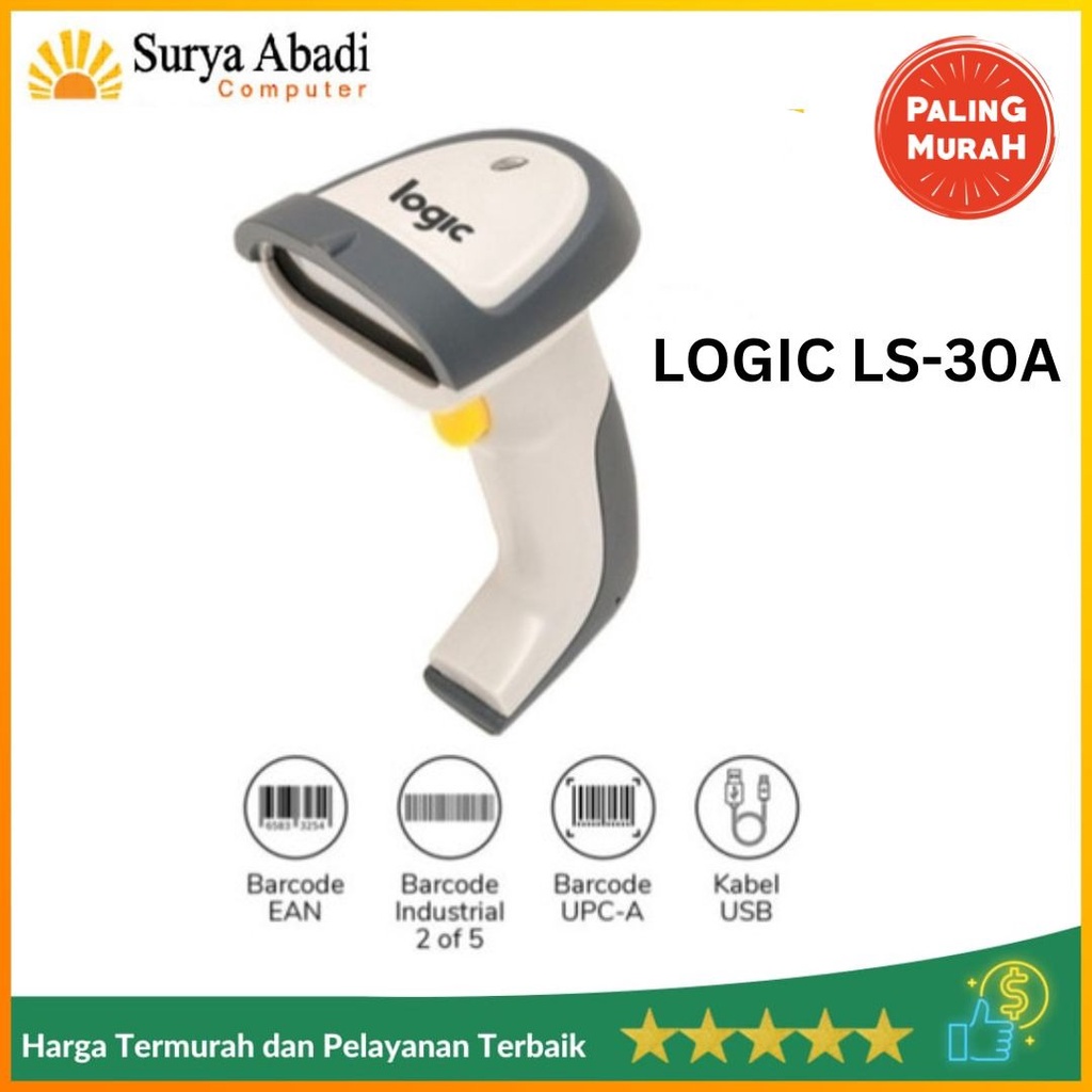 เครื่องสแกนบาร์โค้ด Logic LS-30A | สแกนอัตโนมัติ | Shopee Thailand