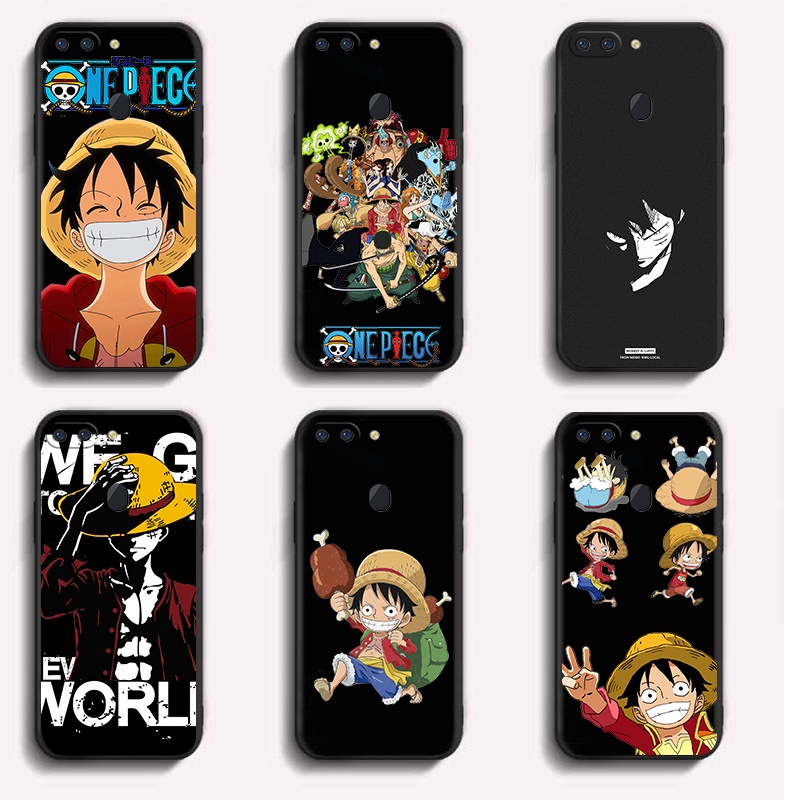 ปลอก OPPO R11 R11S R15 R17 PRO เคสโทรศัพท์ One Piece สีดําซิลิโคนอ่อน ...