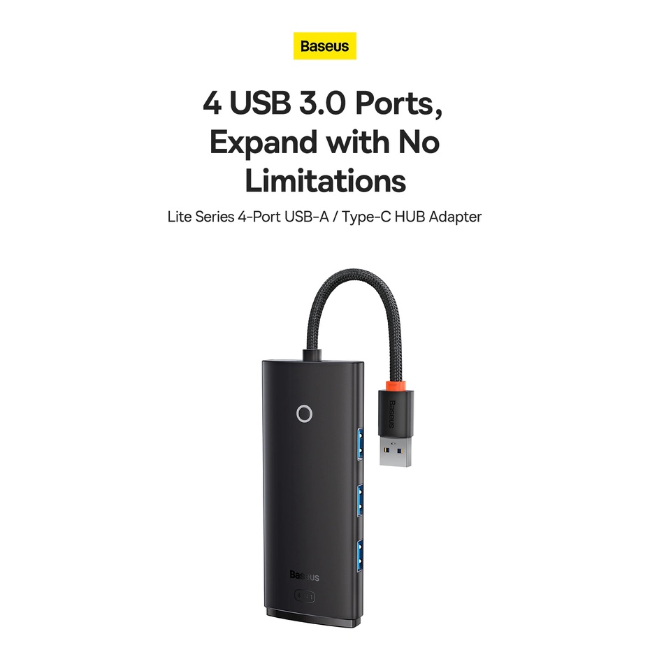Baseus Adapter HUB 4IN1 Type C HUB USB type-c to usb อะแดปเตอร์ฮับ อะแด ...