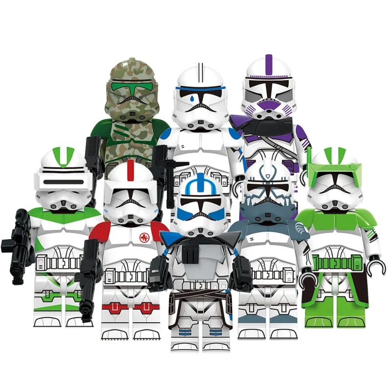 ฟิกเกอร์ Star ARC Wolfpack Clone Trooper Comet Echo Platoon Tup ขนาด ...