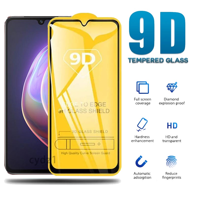 ฟิล์มกระจก สำหรับ แบบเต็มจอ 9D รุ่นใหม่ VIVO Y19s X200 FE X200s V50 V40 ...