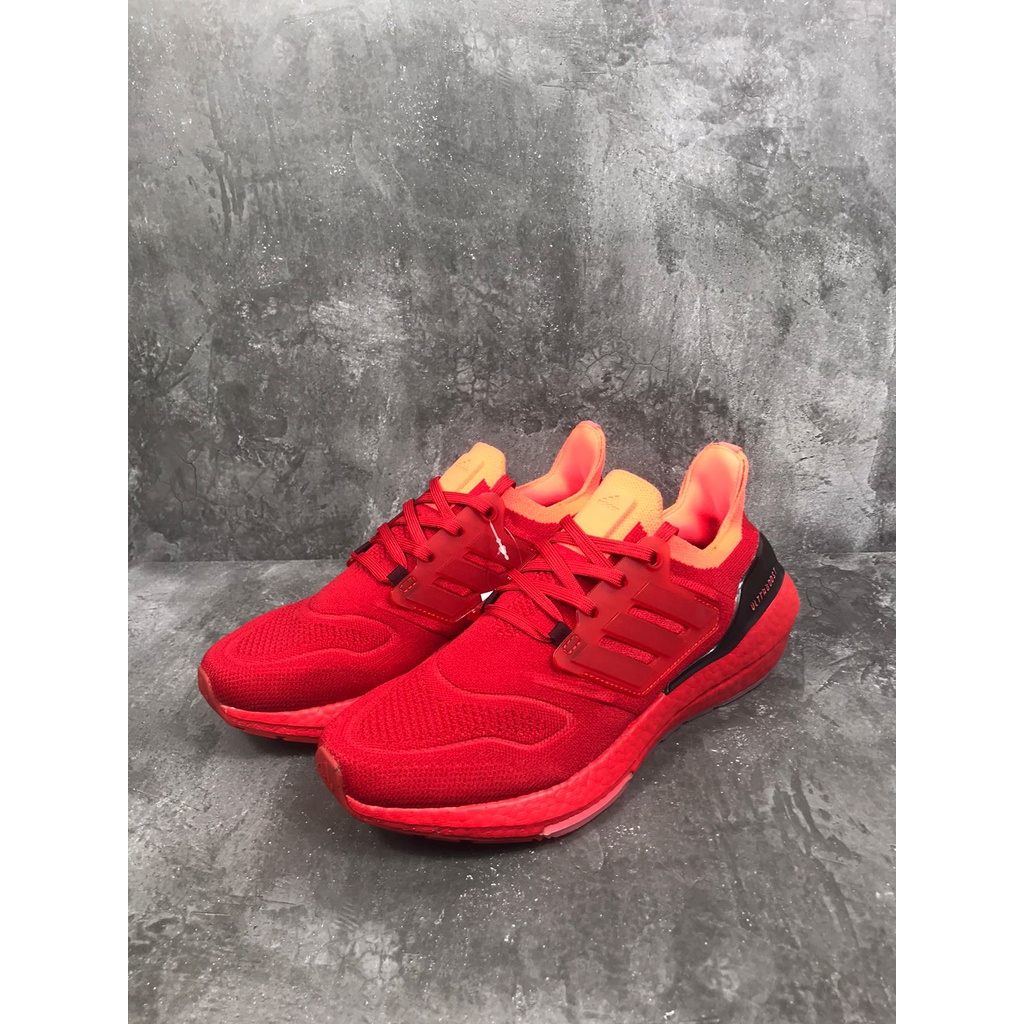 Adidas Ultra Boost 22 Vivid Red Turbo รูปภาพจริง 100% | Shopee Thailand