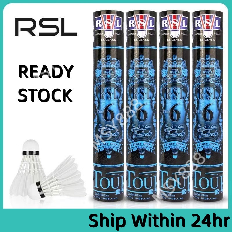 Rsl GOLD RSL1 RSL 1 ลูกขนไก่แบดมินตัน 12 ชิ้น (ความเร็ว 77) | Shopee Thailand