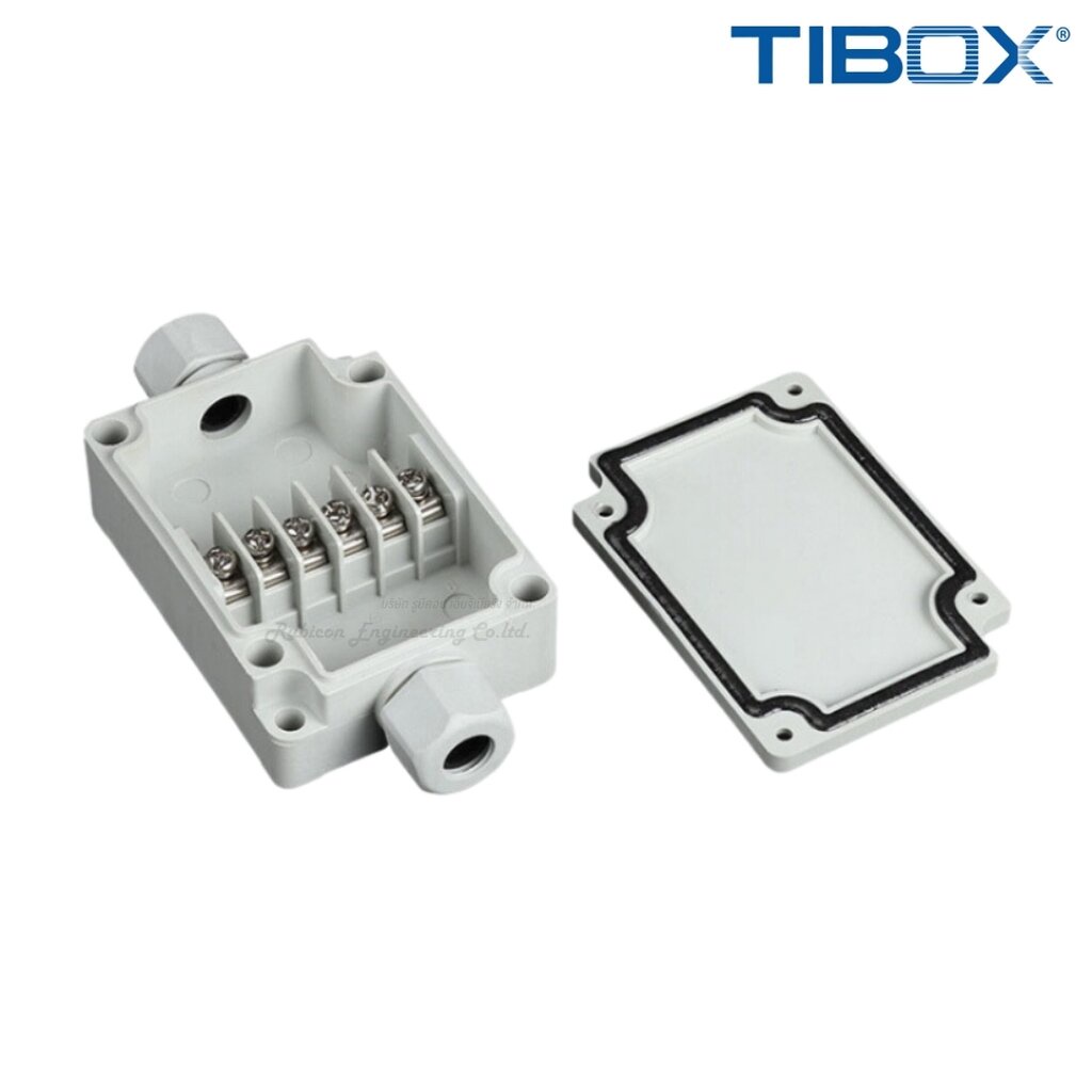 TIBOX PBT-6P กล่องพลาสติก พร้อมเทอร์มินอลบล็อก (Plastic Terminal Block ...
