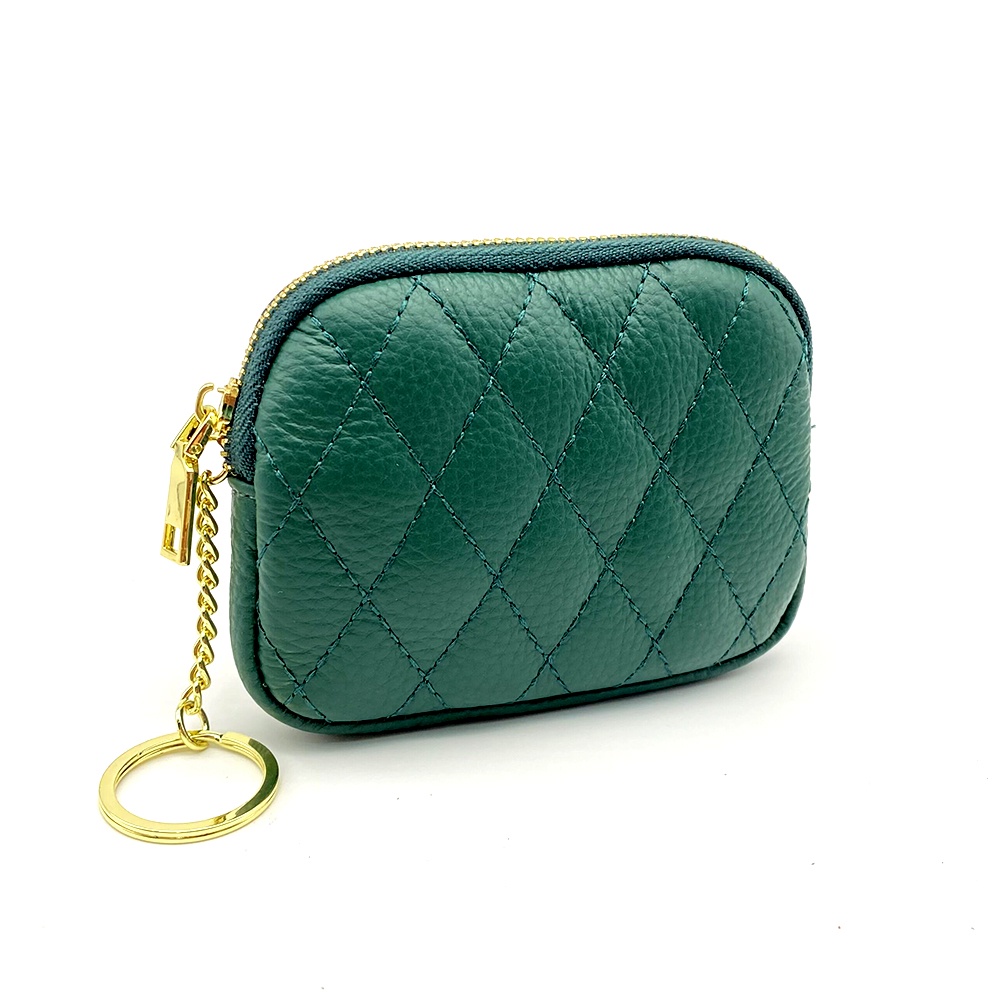 Yilia C53 กระเป๋าสตางค์ผู้หญิงหนังวัวชั้นแรกซิปกระเป๋าใส่เหรียญขนาดเล็ก ...