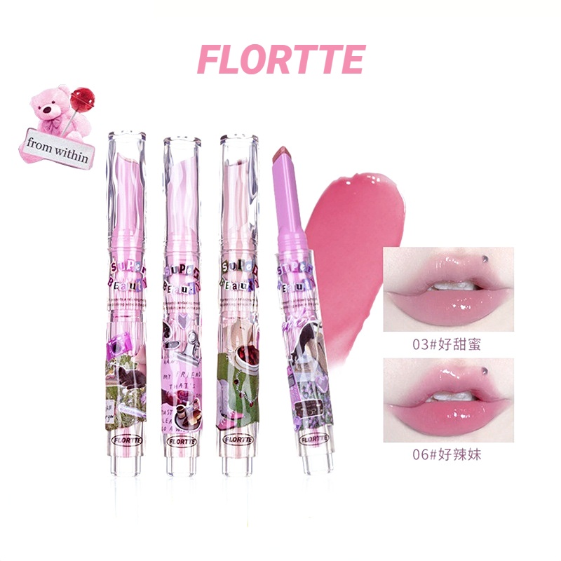 FLORTTE เมเลีย เพียว ดีไซร์ ลิปกลอส ลิปสติก | Shopee Thailand