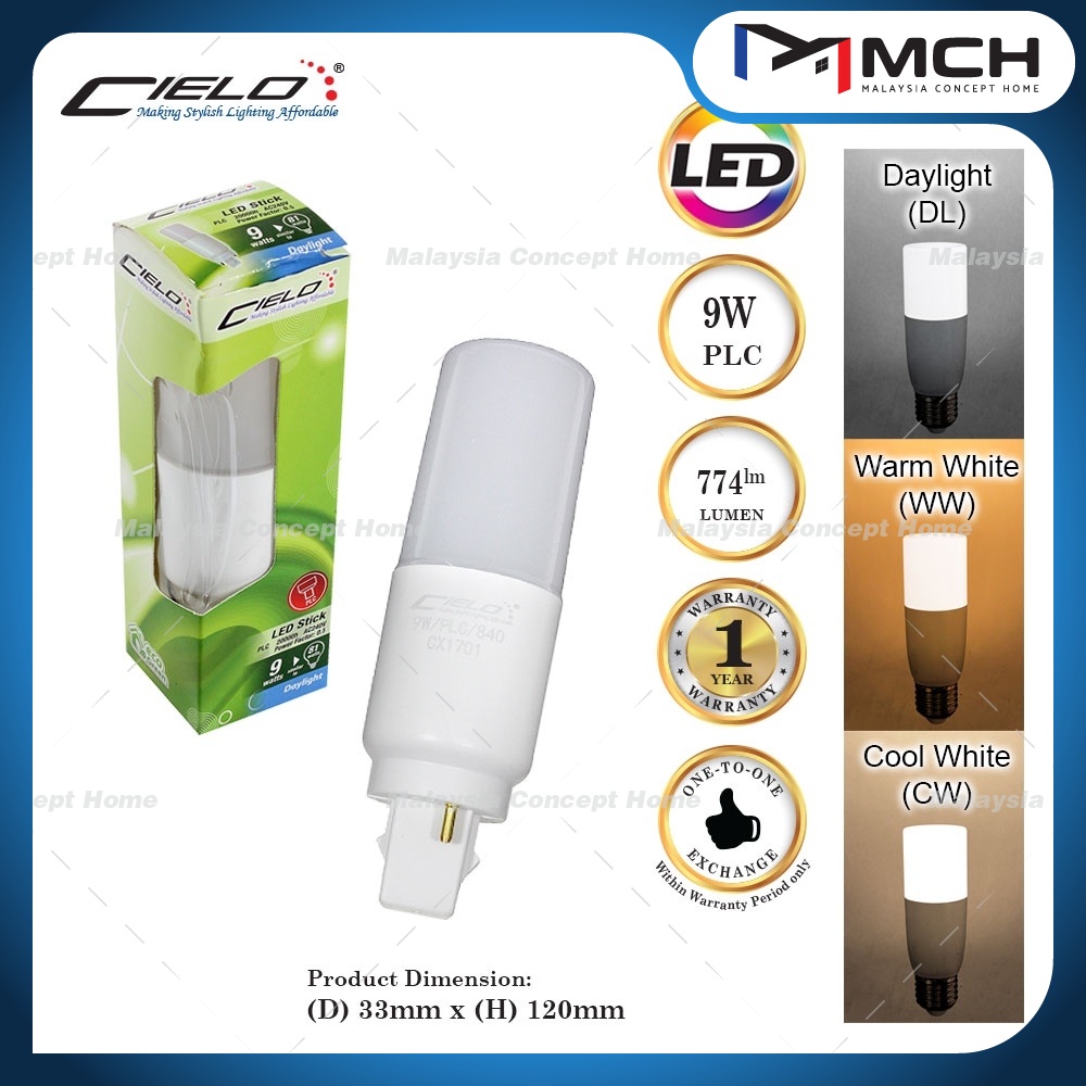 Cielo PLC LED STICK BULB 9W/15W | Shopee Thailand