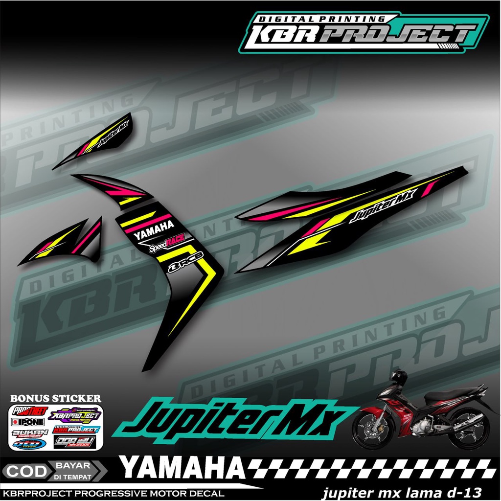 JUPITER MX LAMA Striping Sticker Trim Variations of YAMAHA Motorcycle ...
