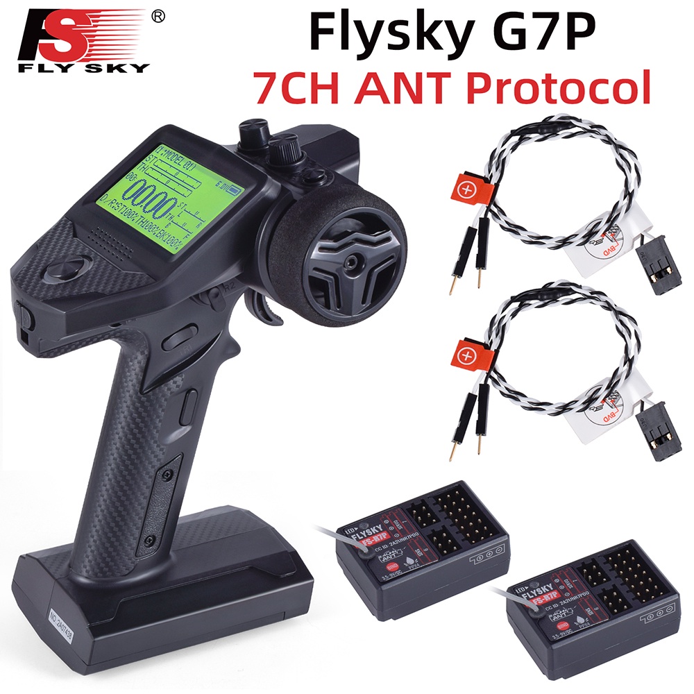 Flysky G7P รีโมตคอนโทรล และตัวรับส่งสัญญาณ R7P FS-R7P 7CH 2.4Ghz ...
